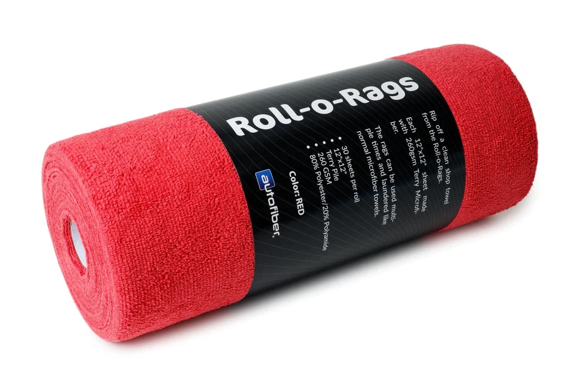 Autofiber Roll-o-Rags - Rouleau de 30 chiffons microfibre | Sweet Ride